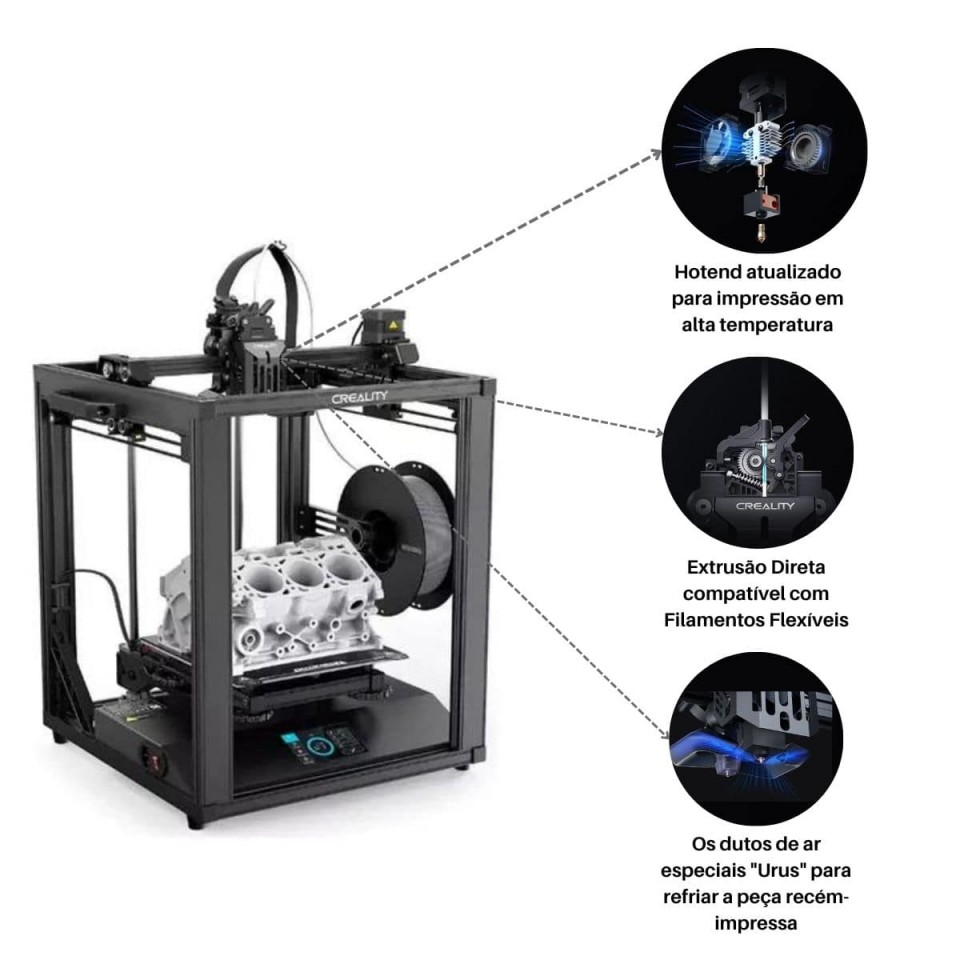 Impressora 3D FDM Creality Ender-5 S1 - 1001020487 | Karimex