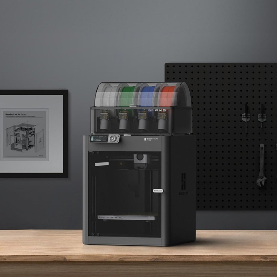 Impressora 3D FDM Bambu Lab P1S + AMS - Combo PF001-U+SA001 | Karimex